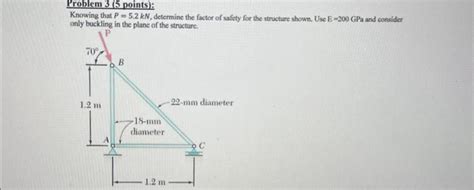 Solved Problem 3 5 Points Knowing That P52kn Determine