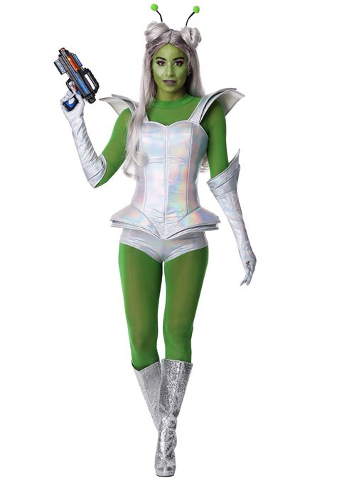 Galactic Alien Babe Costume For Women Alien Halloween Costume Alien Costume Women Space Costumes