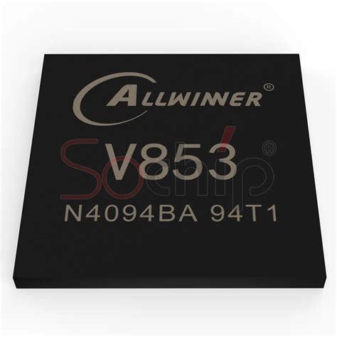 Allwinner V853 2022 Allwinner V853 AI ic 칩 3 핵 이종 1T NPU A7 RSIC V 1