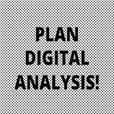 Conceptual Hand Writing Showing Plan Digital Analysis Business Photo Showcasing Analysis Of