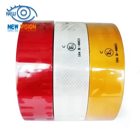 ECE 104r 00821 Reflective Tape Car Safety Night Relective Tape - Red ...