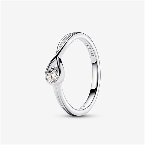 Pandora Infinite Lab Grown Diamond Necklace And Ring Set 030 Ct Tw