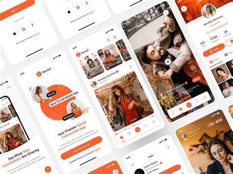 Social Media Mobile App Uiux Design Behance