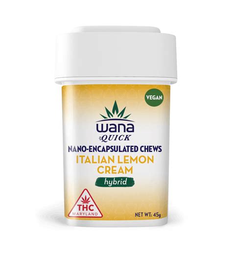 Wana Edibles Italian Lemon Cream Hybrid [10 Pack] Weedmaps