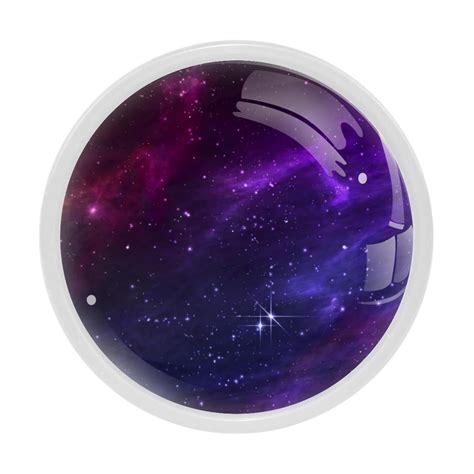 4 Pcs Starry Nebula Outer Space Knobs For Kitchen Cabinet Cupboard