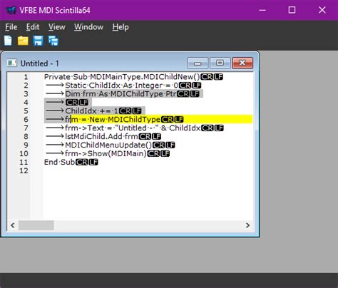 MDIScintilla Example XusinboyBekchanov VisualFBEditor Discussion GitHub