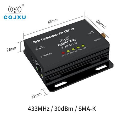 433mhz ethernet modbus 1w iot tcxo cojxu e90 dtu 4 grandado