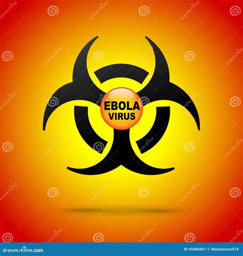 Ejemplo Del Virus De Ebola Del Vector Ilustración Del Vector
