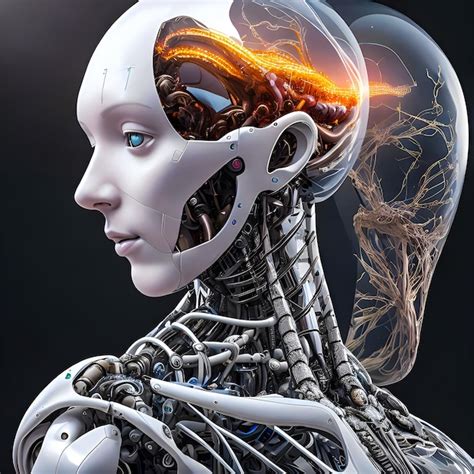 Premium Photo Anatomy Of Artificial Intelligence Penetrating The Brain