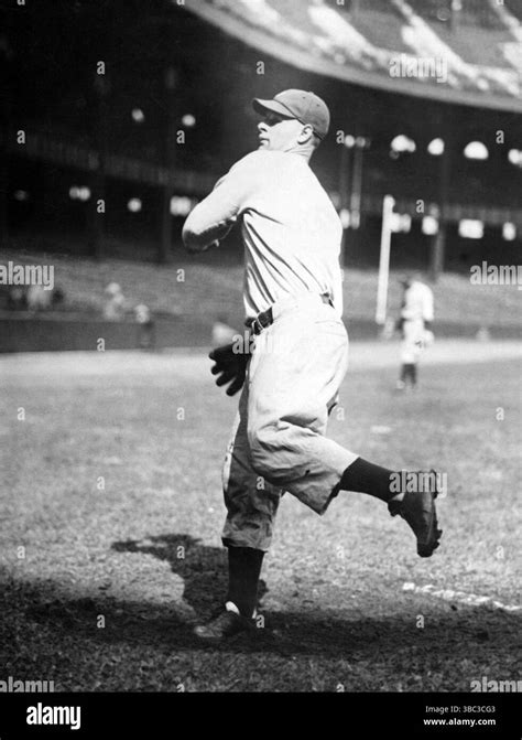 New York Yankees Baseball Legend Lou Gehrig On The Field In 1927 Stock