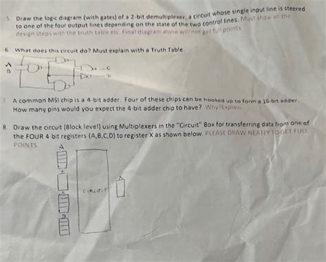 Solved Draw The Logic Diagram With Gates Of A Bit Chegg Com