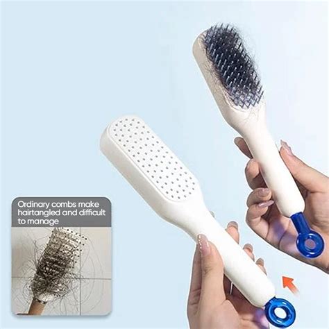 Self Cleaning Anti Static Massage Comb Hellohobot