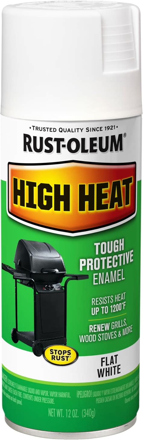 Rust Oleum 7751830 High Heat Enamel Spray Paint White 12 Ounce