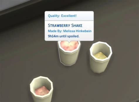 Mod The Sims Three Fruit Shakes By Plasticbox • Sims 4 Downloads