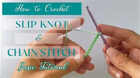 Let S Learn Crochet Basic How To Make Slip Knot Chain Stitch For