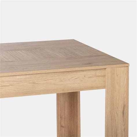 Mesa De Comedor Rectangular Extensible 140 200 En Madera Color Natural