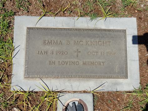 Emma Dell Brown Mcknight 1920 1996 Find A Grave Memorial