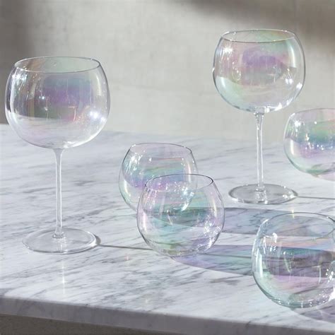Lsa Bubble Balloon Glass Set Of 4 Unisex Clear Flannels