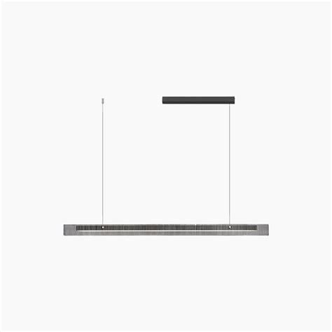Minimalist Black Glass Linear Led Pendant Light Vaxlamp