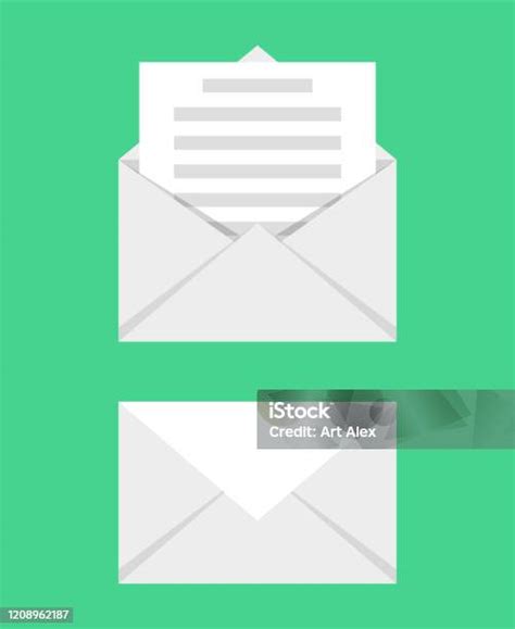 메모 용지 카드로 봉투를 열고 닫았습니다 메일 아이콘입니다 벡터 그림입니다 0명에 대한 스톡 벡터 아트 및 기타 이미지 0명 개념 개체 그룹 Istock