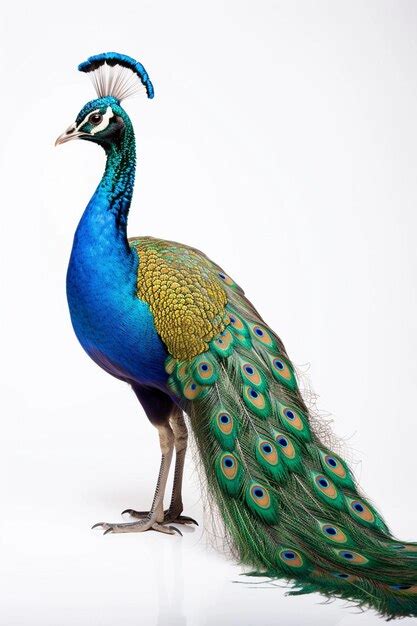 Premium Ai Image Peacock Left Side