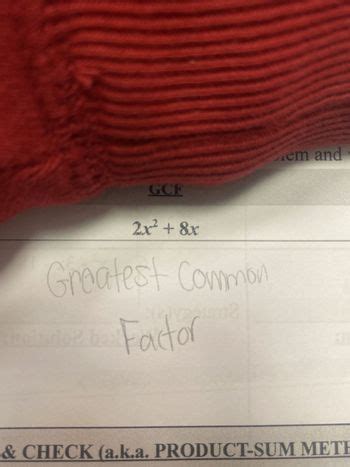 Answered X X Greatest Common Factor Bartleby