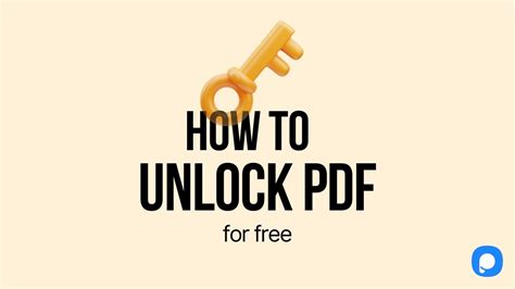 Unlock PDFs For Free Remove Passwords Easily YouTube
