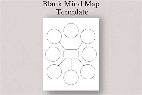 Printable Mind Map Template Concept Map Template Blan