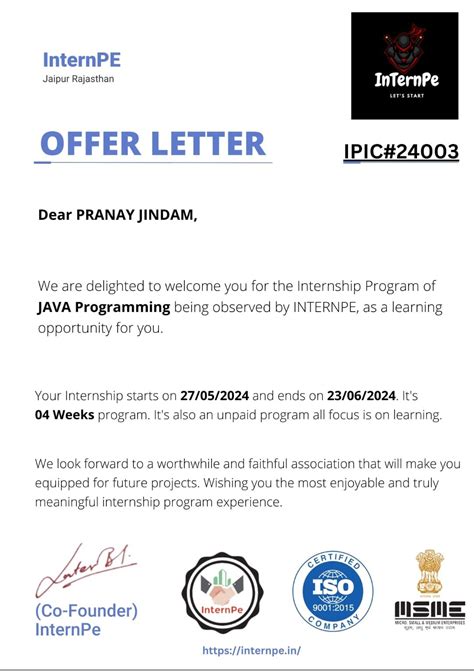 Pranay Jindam On Linkedin Ive Got An Opportunity As Java Developer