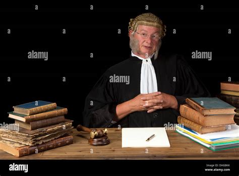 Judge Wig Black Hi Res Stock Photography And Images Alamy