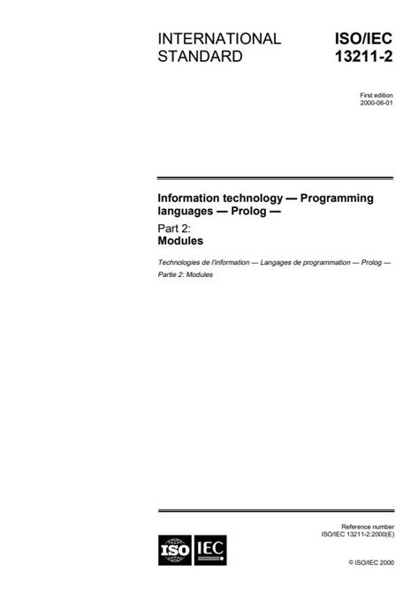 iso iec 13211 2 2000 information technology — programming languages