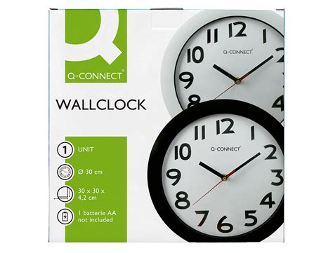 VASCO INFORMATICA S L RELOJ Q CONNECT DE PARED PLASTICO OFICINA REDONDO CM MARCO BLANCO