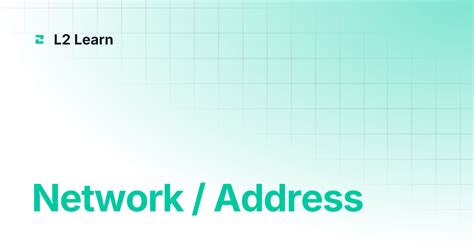 Network Address L2 Learn