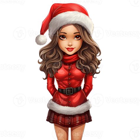 Christmas Girl Character Clipart Illustration Ai Generative 29880612 Png