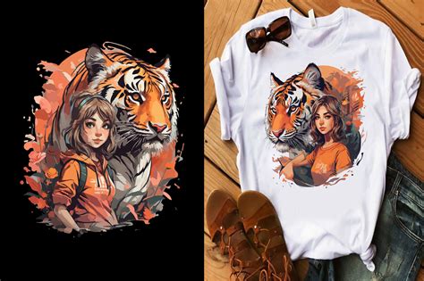 Just A Girl Who Loves Tigers T Shirt Graphic By Tania Khan Rony