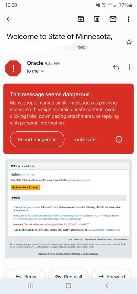 Email From Oracle R Minnesota