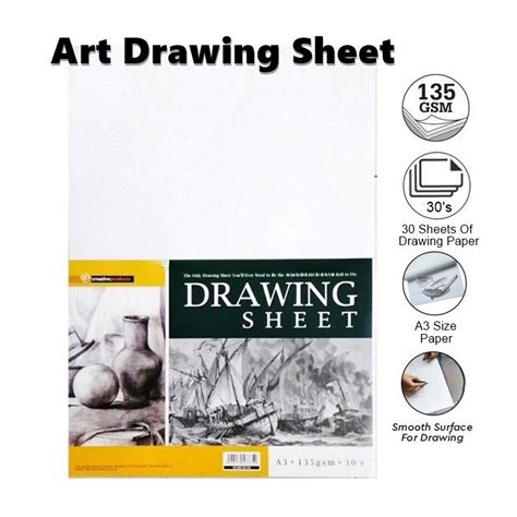 Value Cp A Art Drawing Block Sheets Gsm Kertas Lukisan