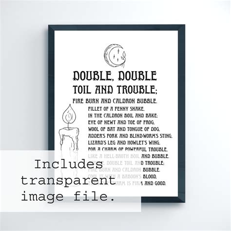 Printable Halloween Art Poster Digital Download Diy Fall Etsy