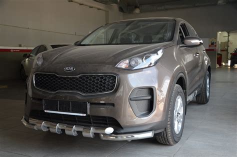 Защита переднего бампера KIA Sportage (Киа Спортейдж) с 2016 г.в ...