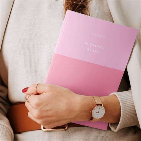 Aesthetic Pink Notebook Etsy