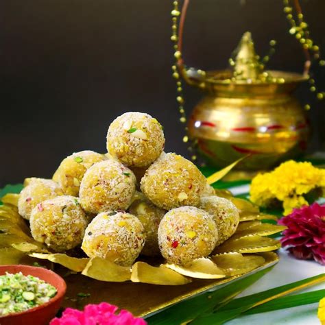 Premium AI Image Indian Festival Laddu