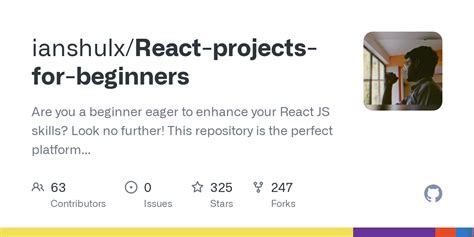 react projects for beginners index at main 616 · ianshulx react
