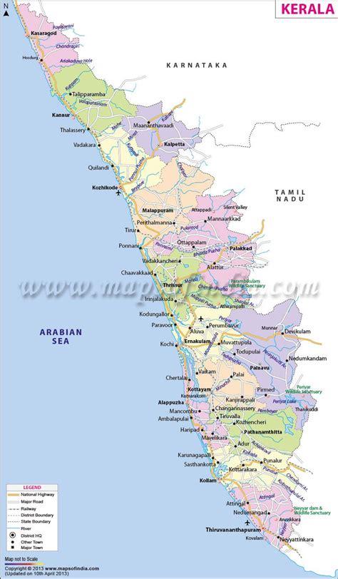 Kerala Map Kerala Kerala Travel India World Map