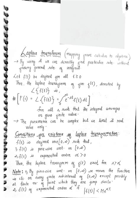 SOLUTION Laplace Transform Part 1 Studypool