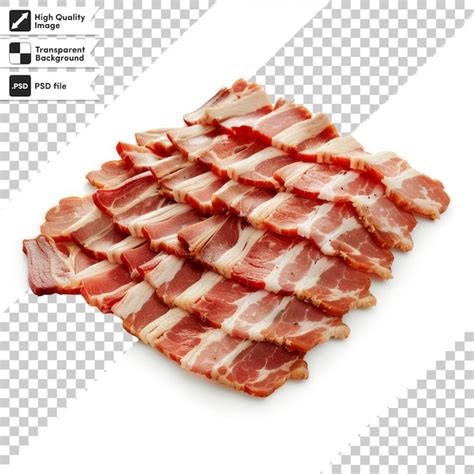 A Picture Of Bacon On A White Background With A Picture Of A Picture Of