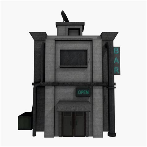 Outskirt Sci Fi Building 3d Model 33 Blend Fbx Obj Unknown Free3d