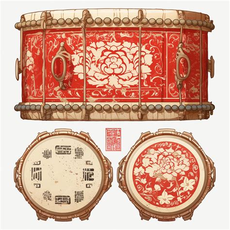 Vietnamese Dong Son Drum Patterns With Intricate Designs Premium Ai Generated Vector