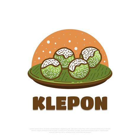 Illustration Of Klepon Sprinkled With Grated Coconut Indonesian