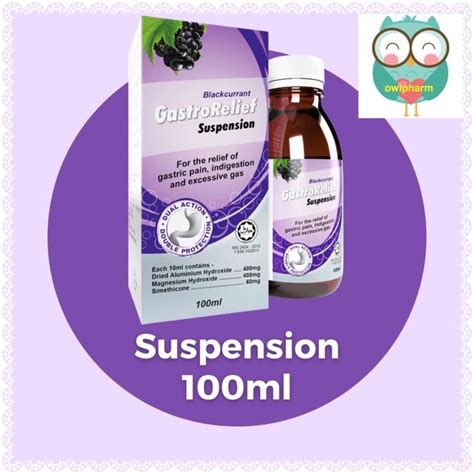 Winwa Gastrorelief Suspension 100ml Blackcurrant Peppermint Flavour