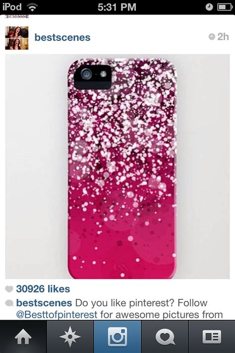 Stylish Pink And White Speckled Iphone Case